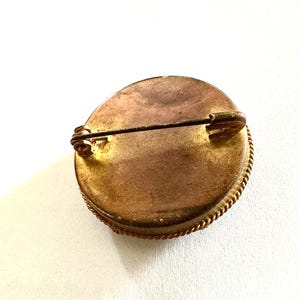 Vintage Round Micro Mosaic Pin Brooch - Etsy