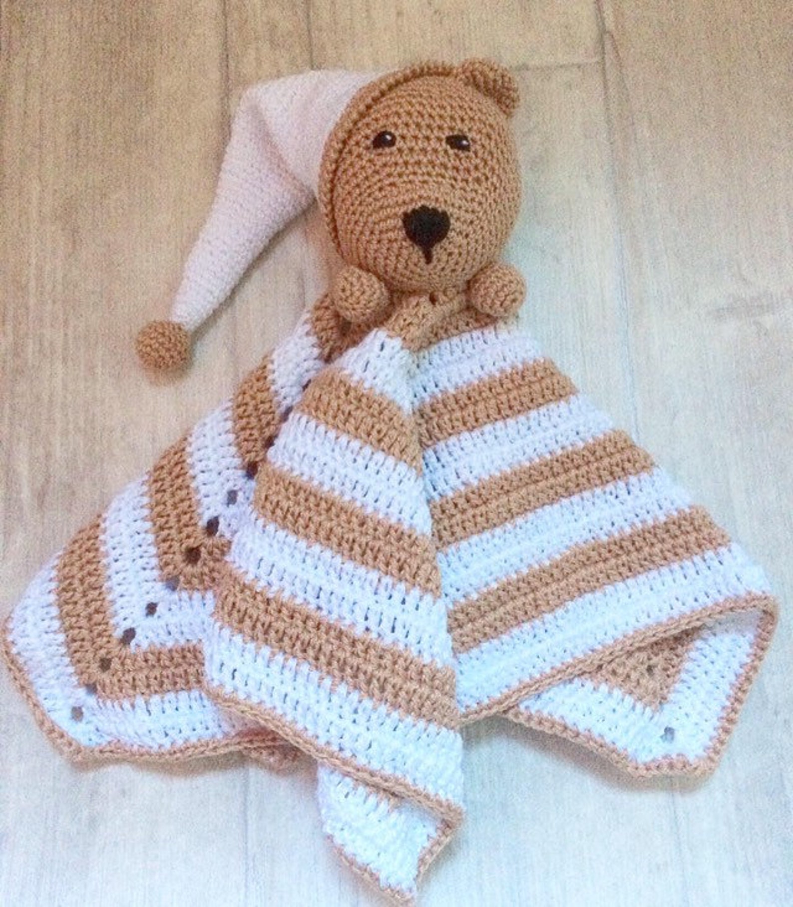 Copertina uncinetto orsetto doudou bianco e beige orso - Etsy Italia