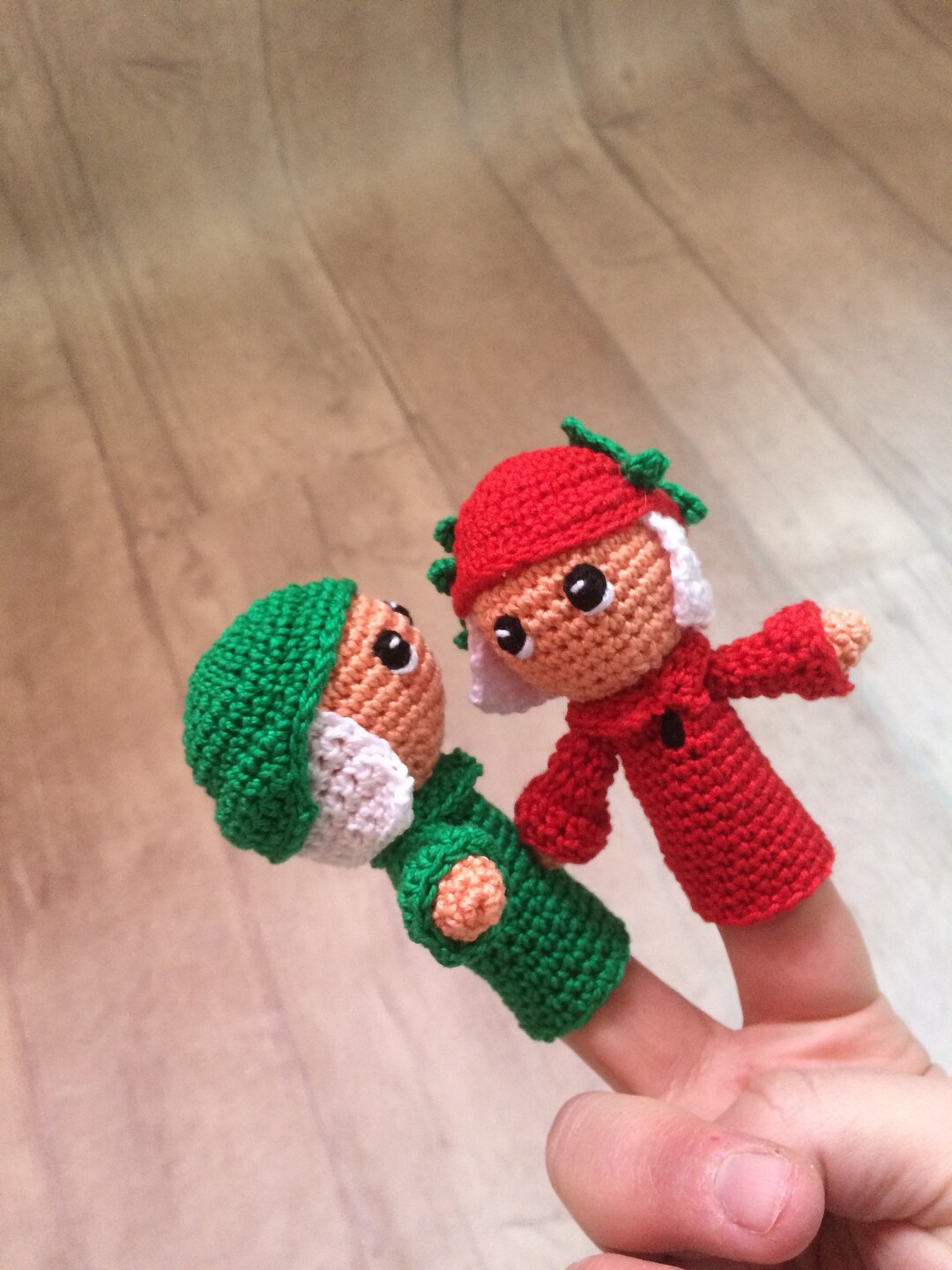 Amigurumi Finger Puppets Dante and Virgil Finger Puppets - Etsy