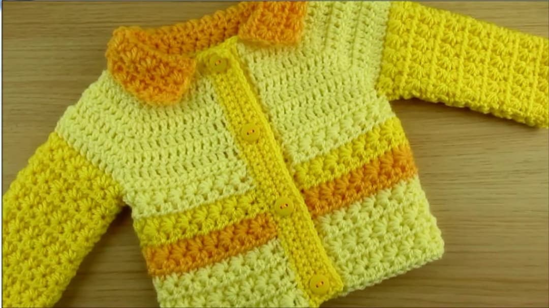Crochet Pattern - Baby Cardigan - Instant Download 2 Sizes Link to ...