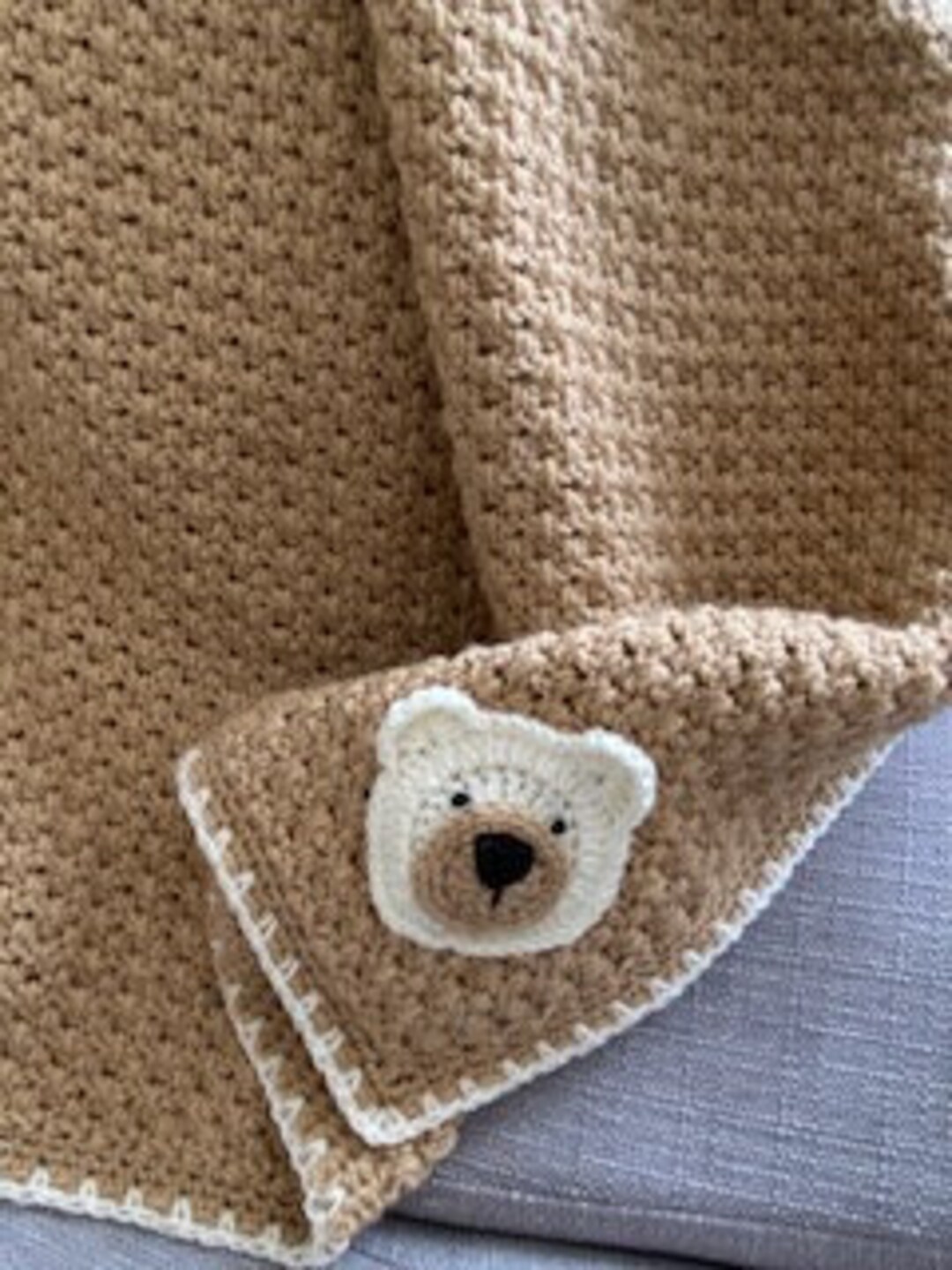 Crochet Pattern "teddy Bear", Crochet Blanket Pattern PDF File I Instant Download Crochet Baby ...