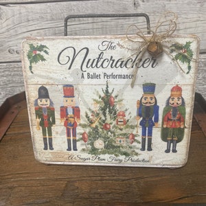 Primitive Nutcracker Standing Sign 6x6 1/2 Wood Sign Nutcracker Sign ...