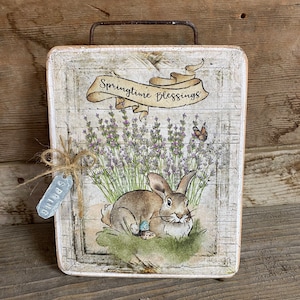 Primitive Springtime Blessings Standing Sign 5 1/2x7 or 8x10 Standing ...