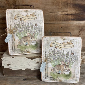 Primitive Springtime Blessings Standing Sign 5 1/2x7 or 8x10 Standing ...