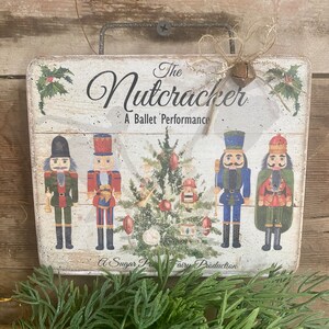 Primitive Nutcracker Standing Sign 6x6 1/2 Wood Sign Nutcracker Sign ...