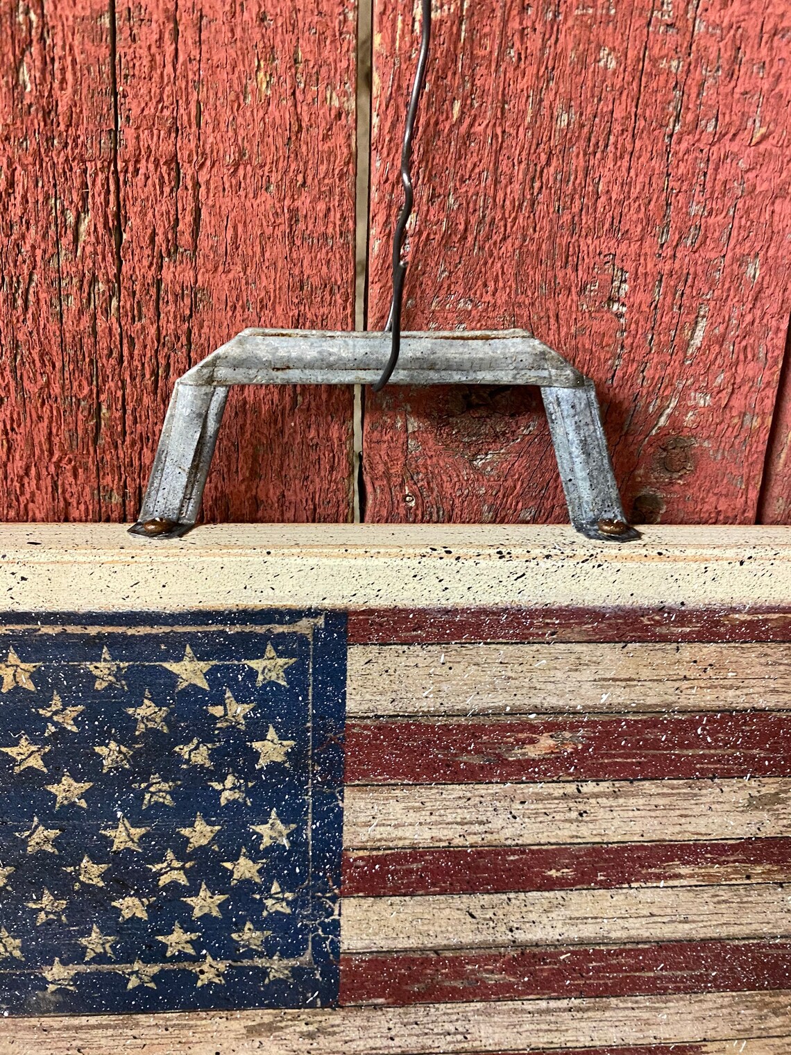 Primitive Old Glory Wood Sign 12x9 wood sign patriotic sign | Etsy