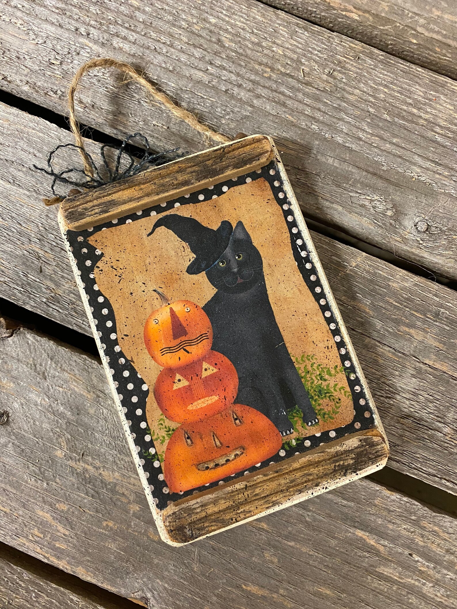 Primitive Halloween Jack Signs 4x6 Wood Sign Halloween - Etsy