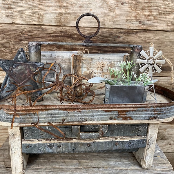 Distressed Wood Tray - Etsy
