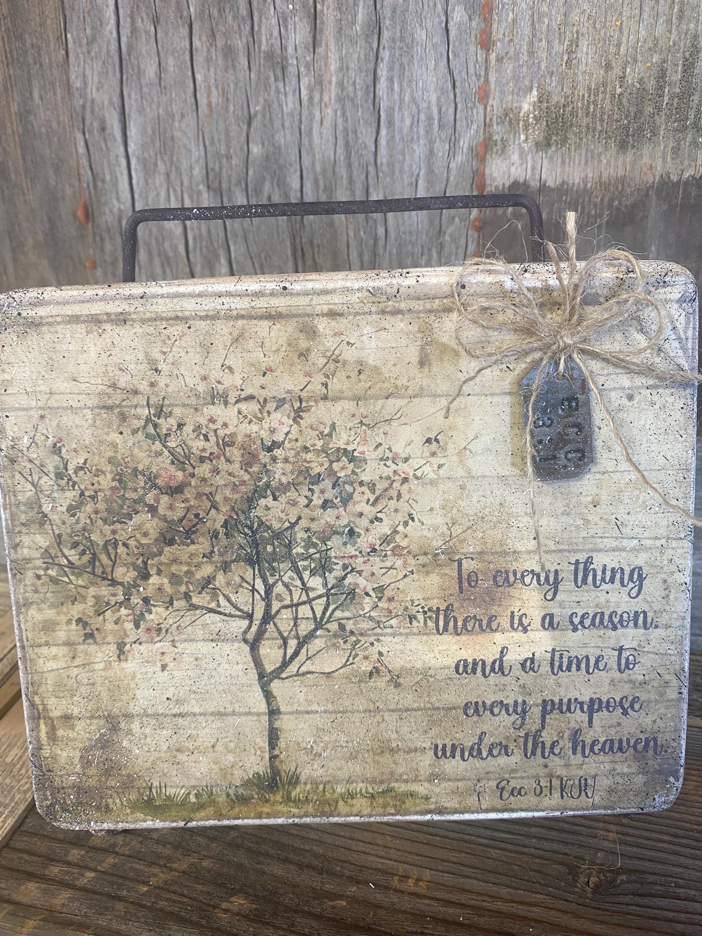 Primitive Wood Scripture Sign - Inspirational Rustic Decor - Etsy