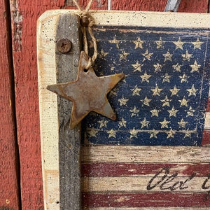 Primitive Old Glory Wood Sign 12x9 wood sign patriotic sign | Etsy