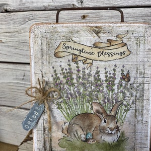 Primitive Springtime Blessings Standing Sign 5 1/2x7 or 8x10 Standing ...