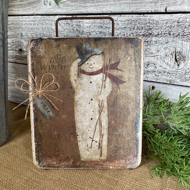 Primitive Snowman - Etsy