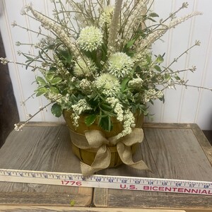 Primitive White Arrangement White Farmhouse Arrangement Primitive White ...