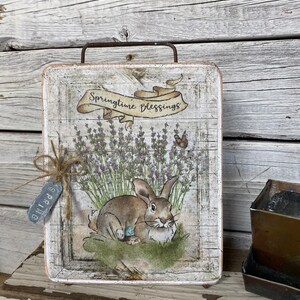 Primitive Springtime Blessings Standing Sign 5 1/2x7 or 8x10 Standing ...