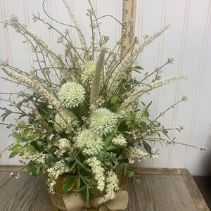 Primitive White Arrangement White Farmhouse Arrangement Primitive White ...