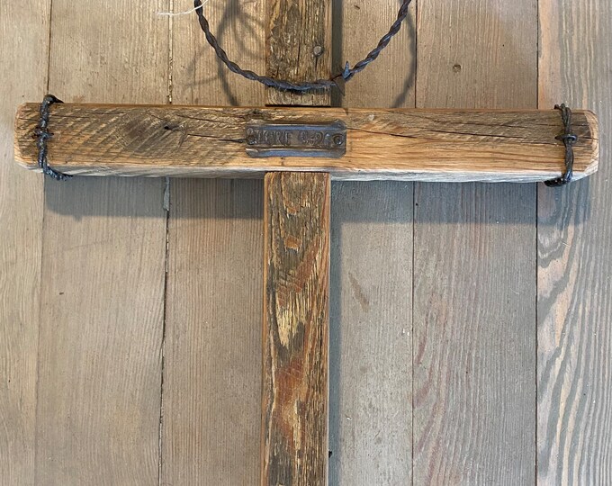 Rustic Weathered Barn Wood Cross -weathered Wood Cross -one of a Kind ...