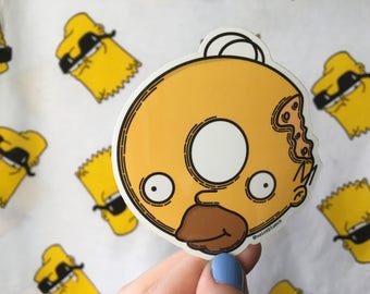 Homer Sharingan/uchiha Sticker - Etsy