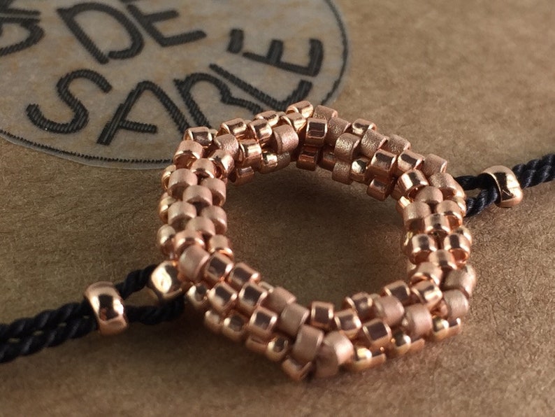 Thread Bracelet With Hexagonal Charm - Silk Thread Bracelet ...
