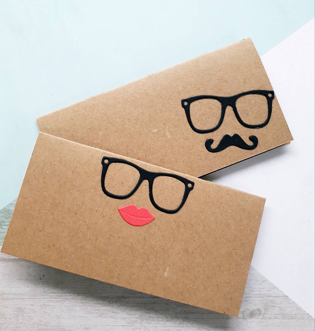 Mr and Mrs Place Cards| Hipster Glasses | Wedding Placecards | Nerdy ...
