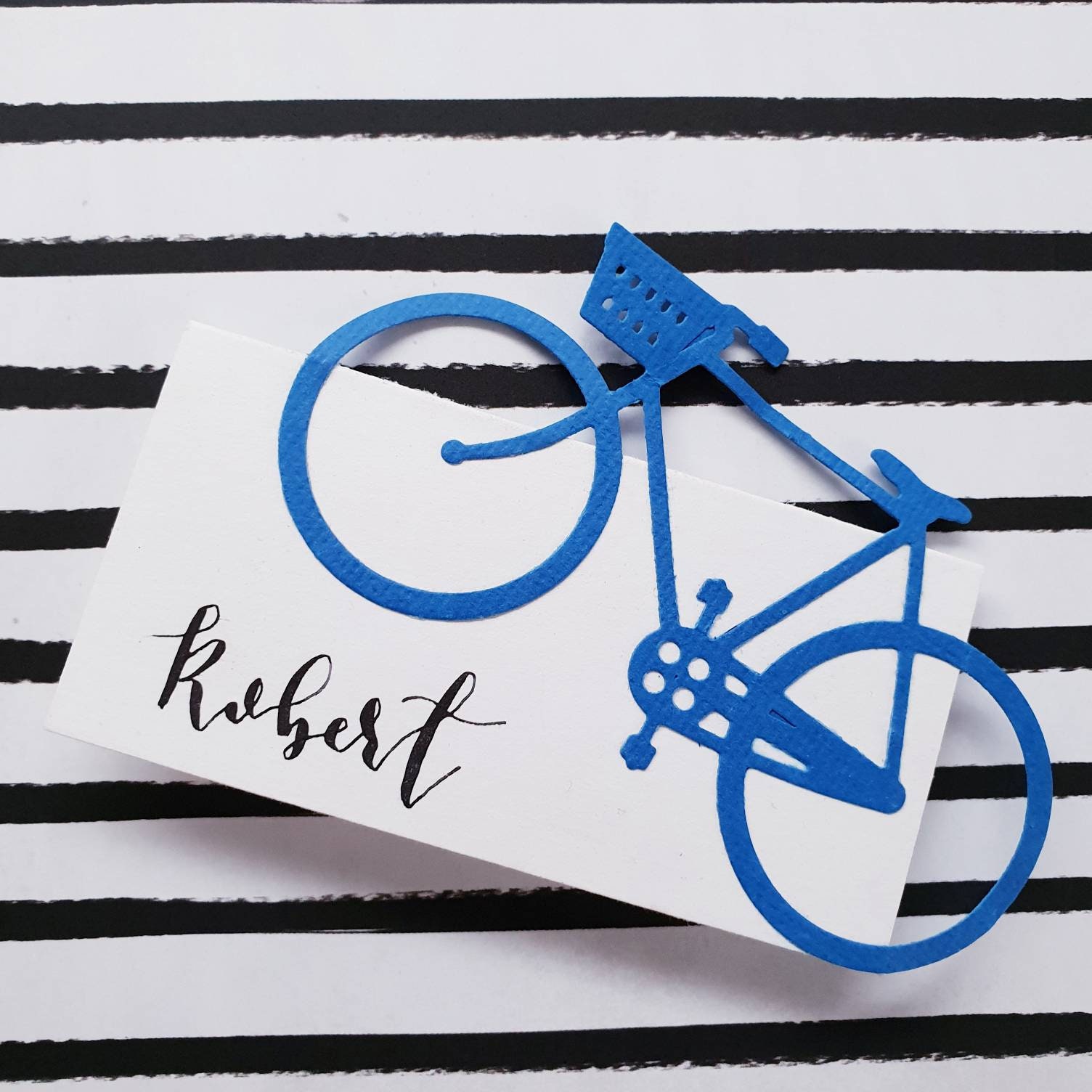 Personalised Hand Made Bicycle Place Cards Cycling Name - Etsy UK