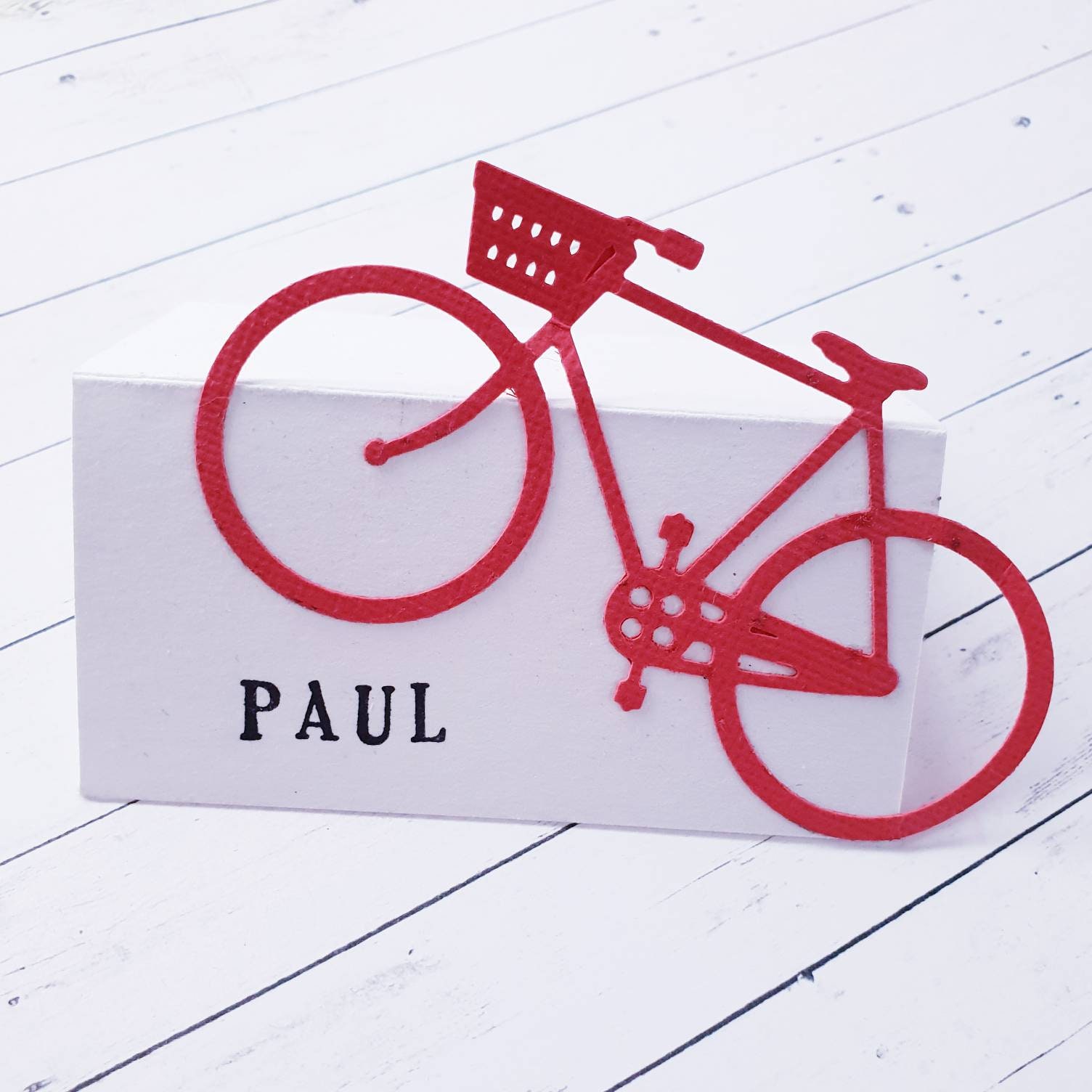 Personalised Hand Made Bicycle Place Cards Cycling Name - Etsy UK