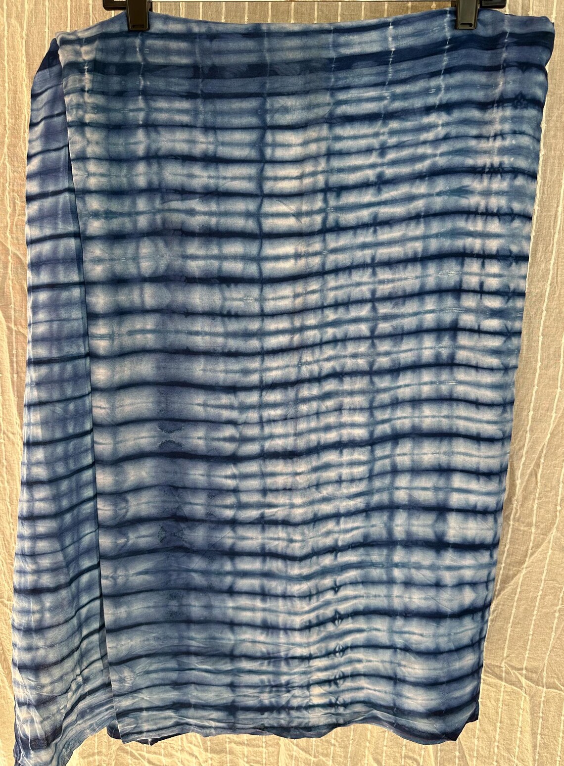 Melhfa Veil African Batik Mauritanian Body Wrap Blue & White 14ft X 5ft ...