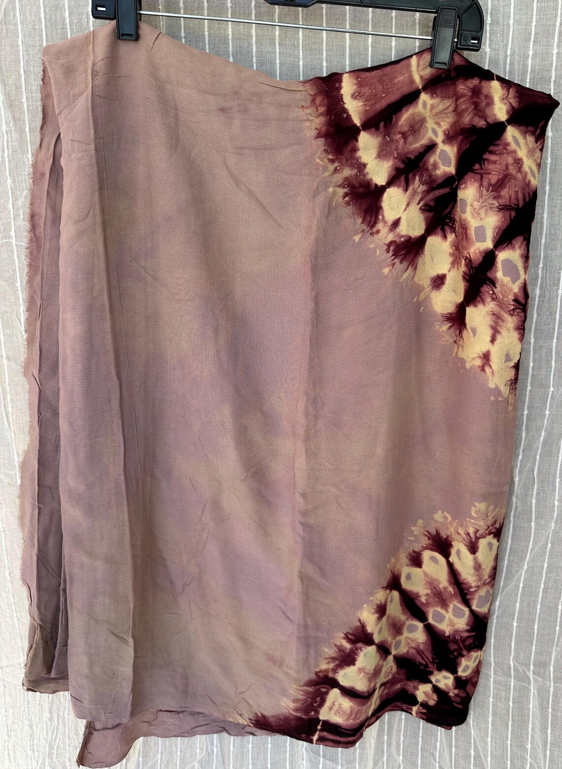 Melhfa Veil African Batik Mauritanian Body Wrap Plum & Beige 14ft X 5ft ...