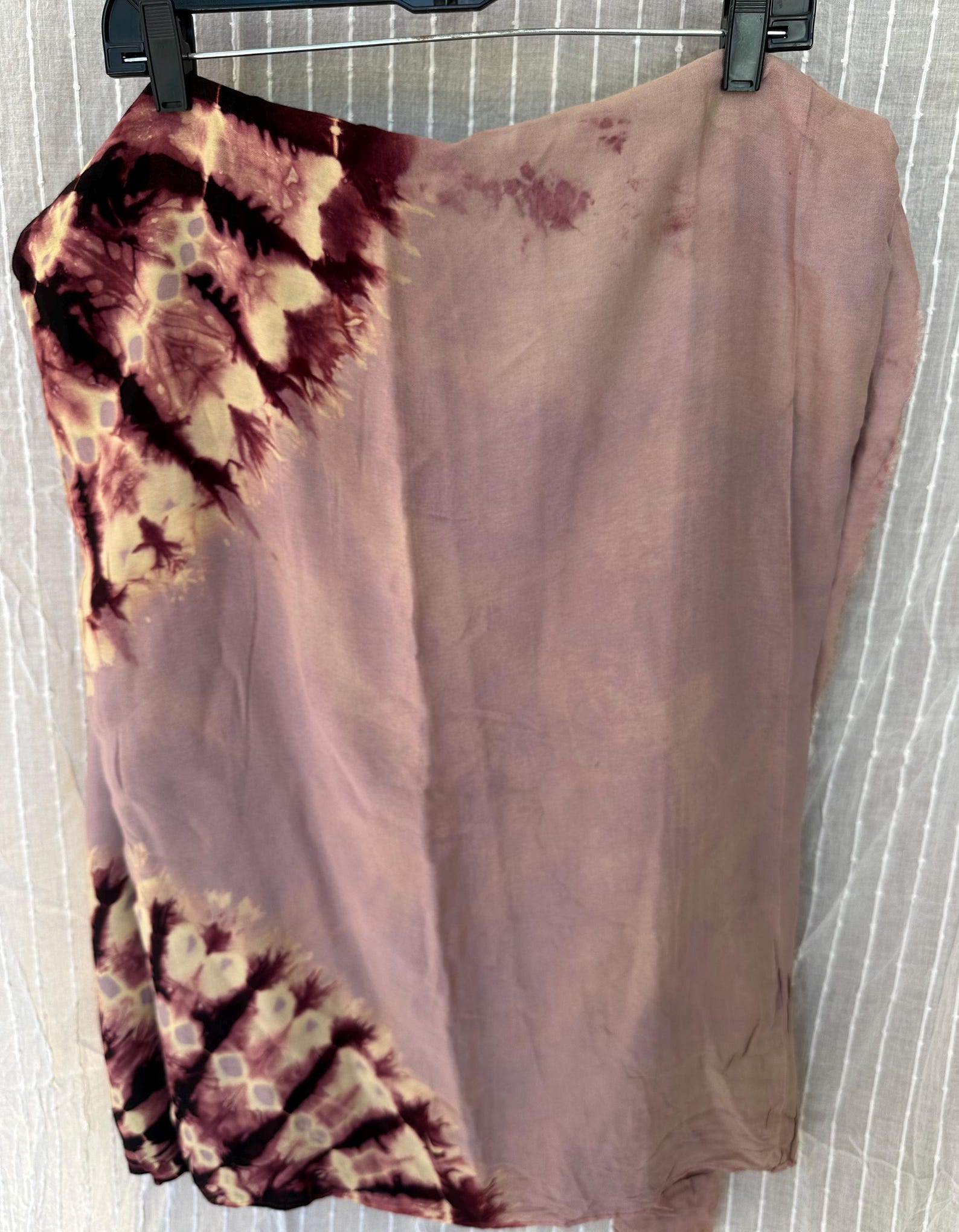 Melhfa Veil African Batik Mauritanian Body Wrap Plum & Beige 14ft X 5ft ...
