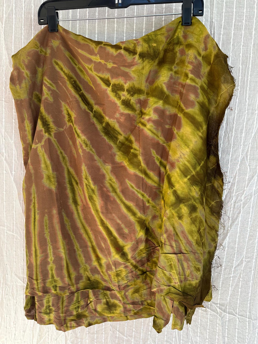 Melhfa Veil African Batik Mauritanian Body Wrap Mustard Green & Mud ...