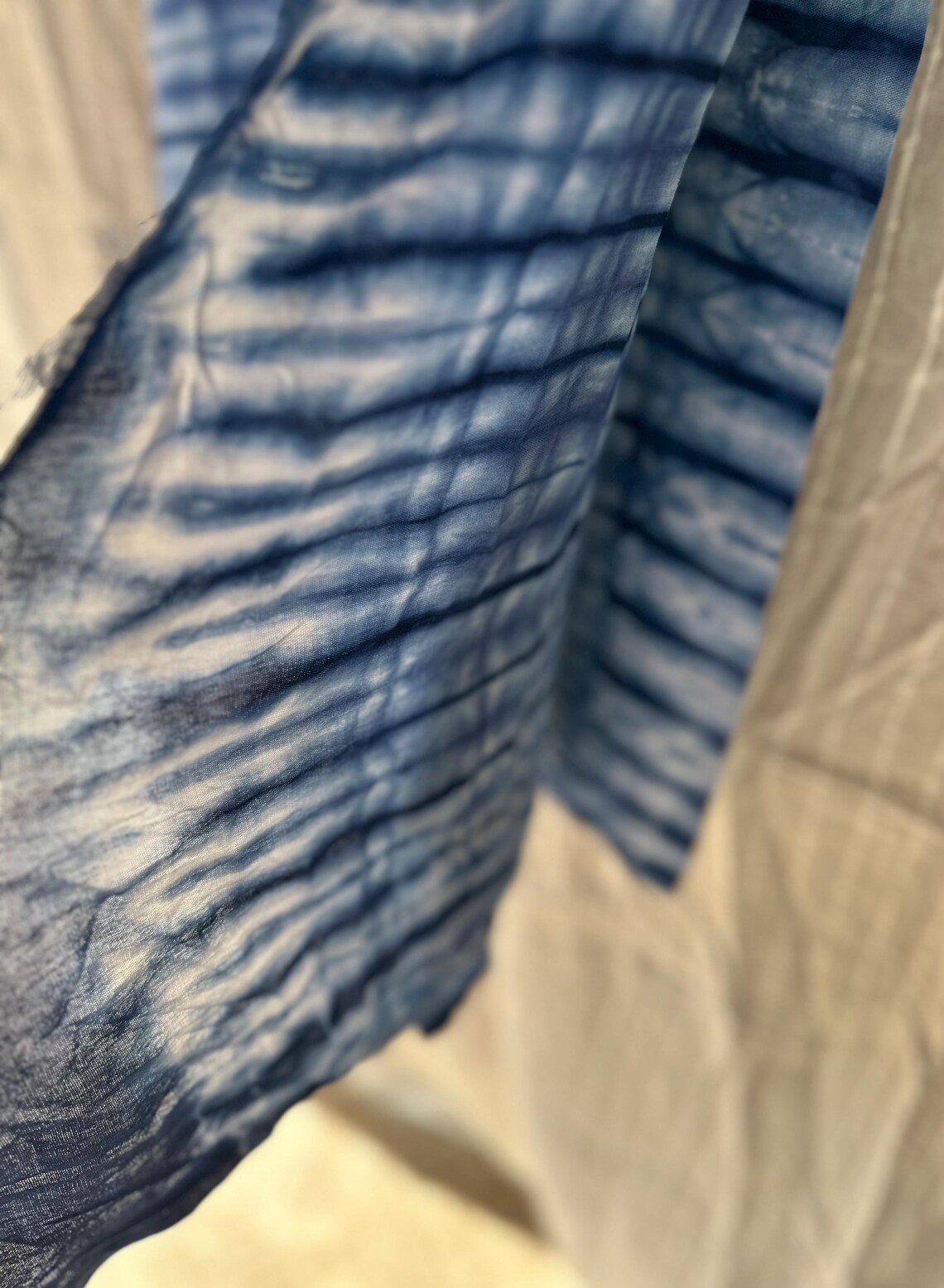 Melhfa Veil African Batik Mauritanian Body Wrap Blue & White 14ft X 5ft ...