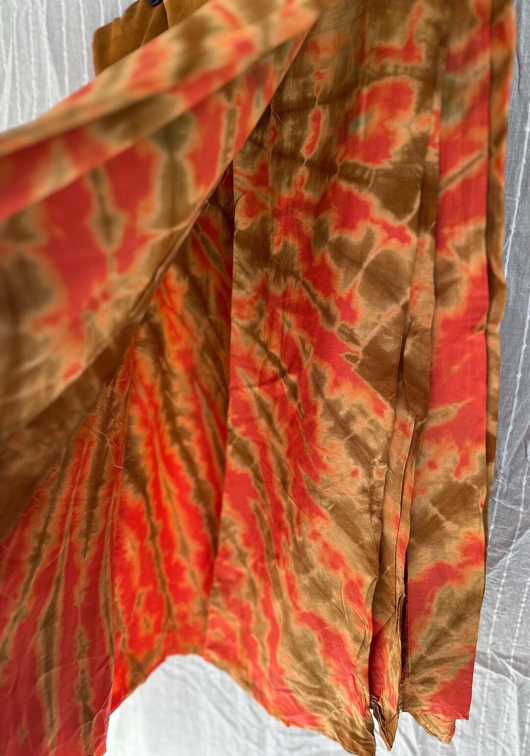 Melhfa Veil African Batik Mauritanian Body Wrap Pink & Brown 14ft X 5ft ...