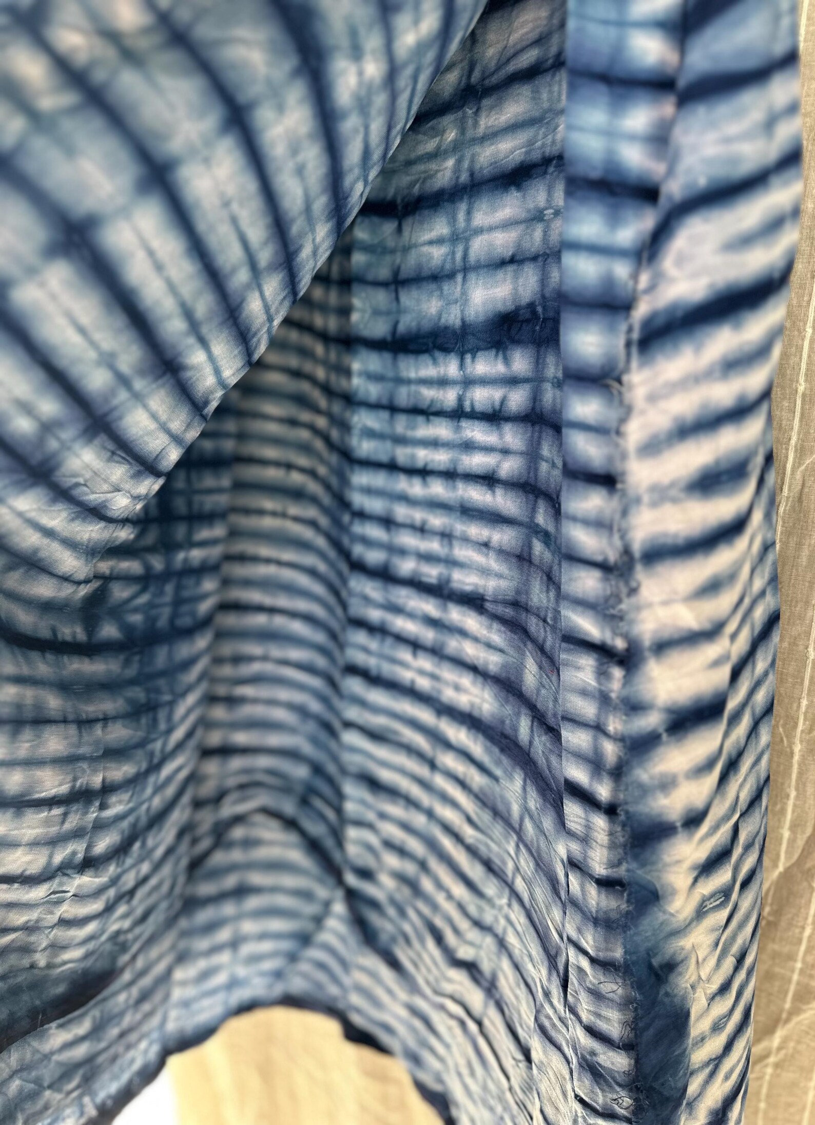 Melhfa Veil African Batik Mauritanian Body Wrap Blue & White 14ft X 5ft ...