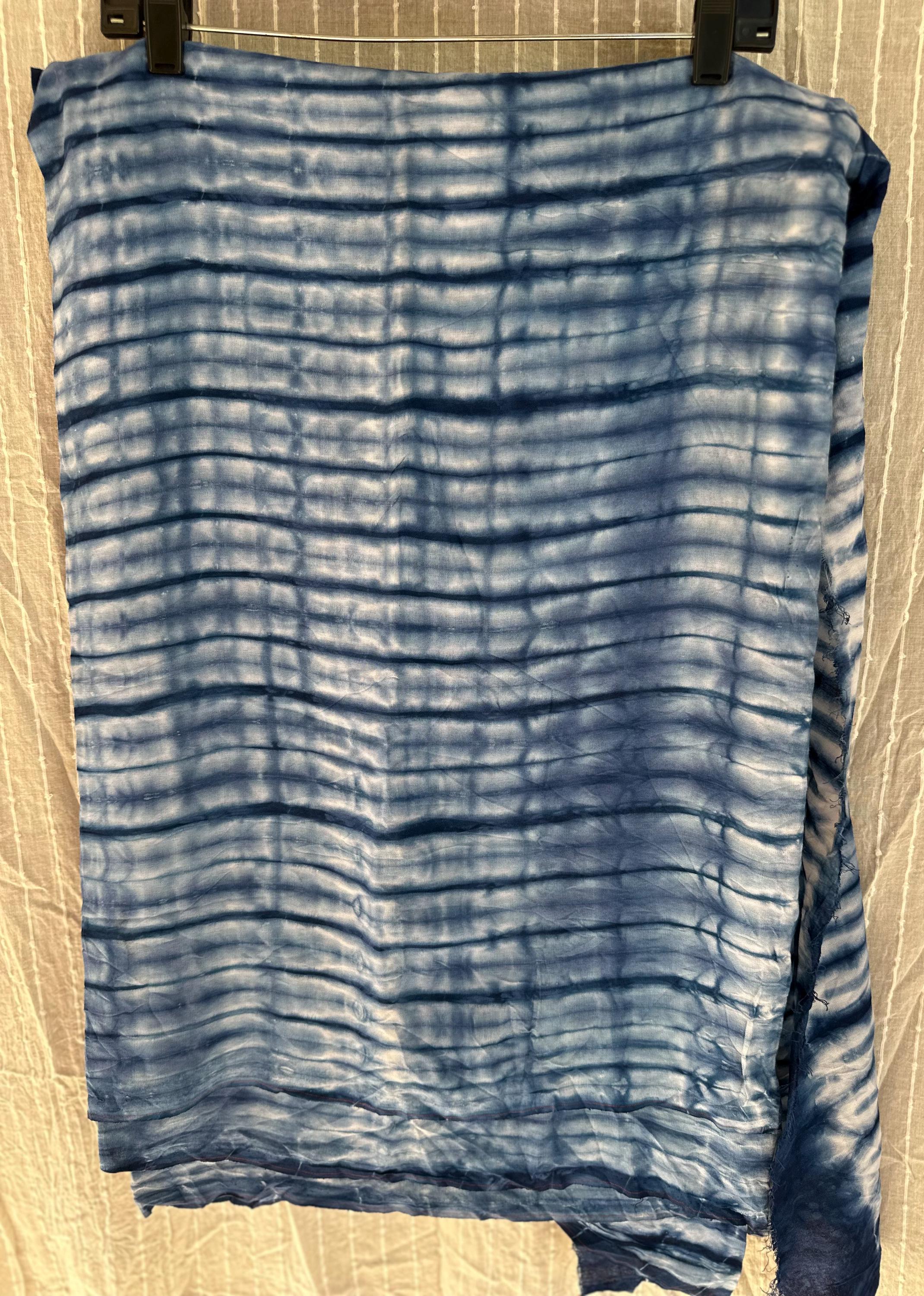 Melhfa Veil African Batik Mauritanian Body Wrap Blue & White 14ft X 5ft ...