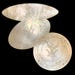 A Set of 3 Phoenix and Coronet Antique Chinese Armorial Mother of Pearl ...