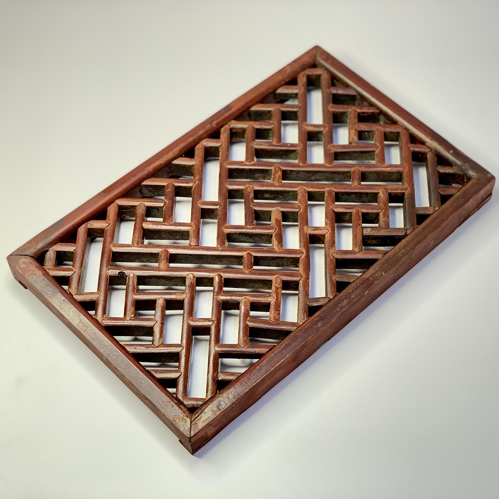 Late 19th Century Wooden Window 榫卯花窗 Antique Chinese Wooden Window ...