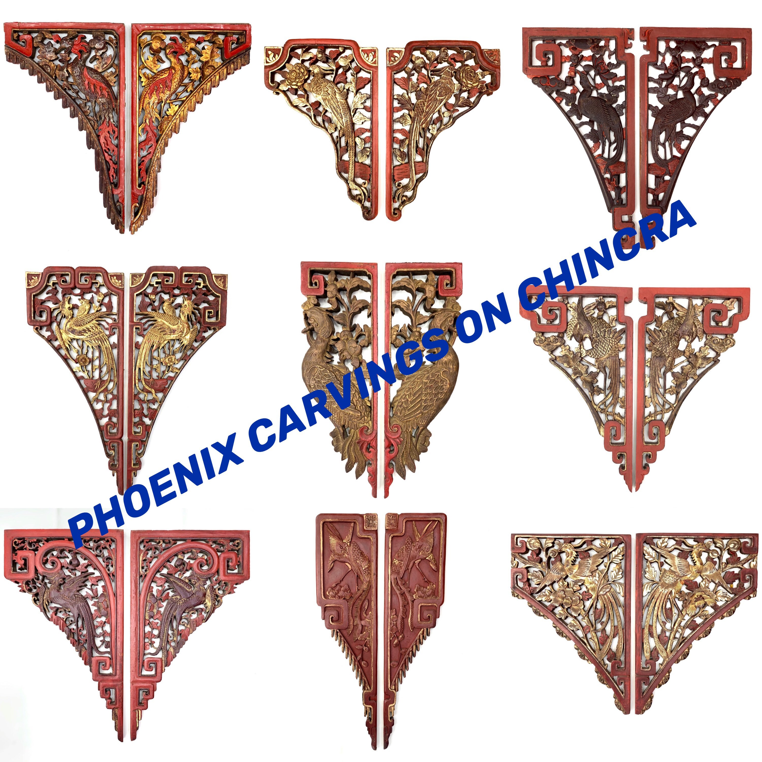 Phoenix Wood Sculpture Chinese Antique Wood Carving Hand - Etsy