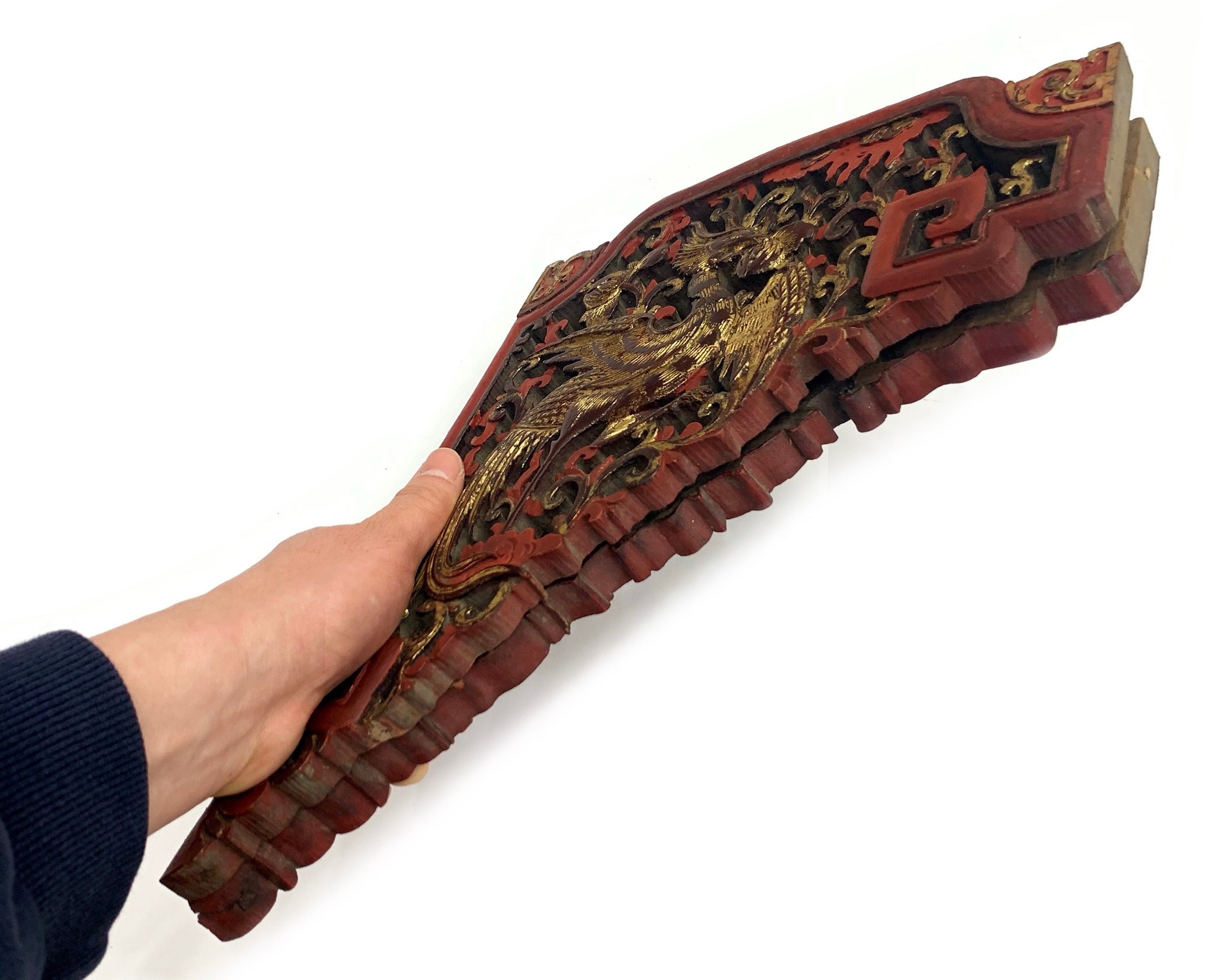 A Stunning Pair of Antique Chinese Wood Carved Phoenix and - Etsy