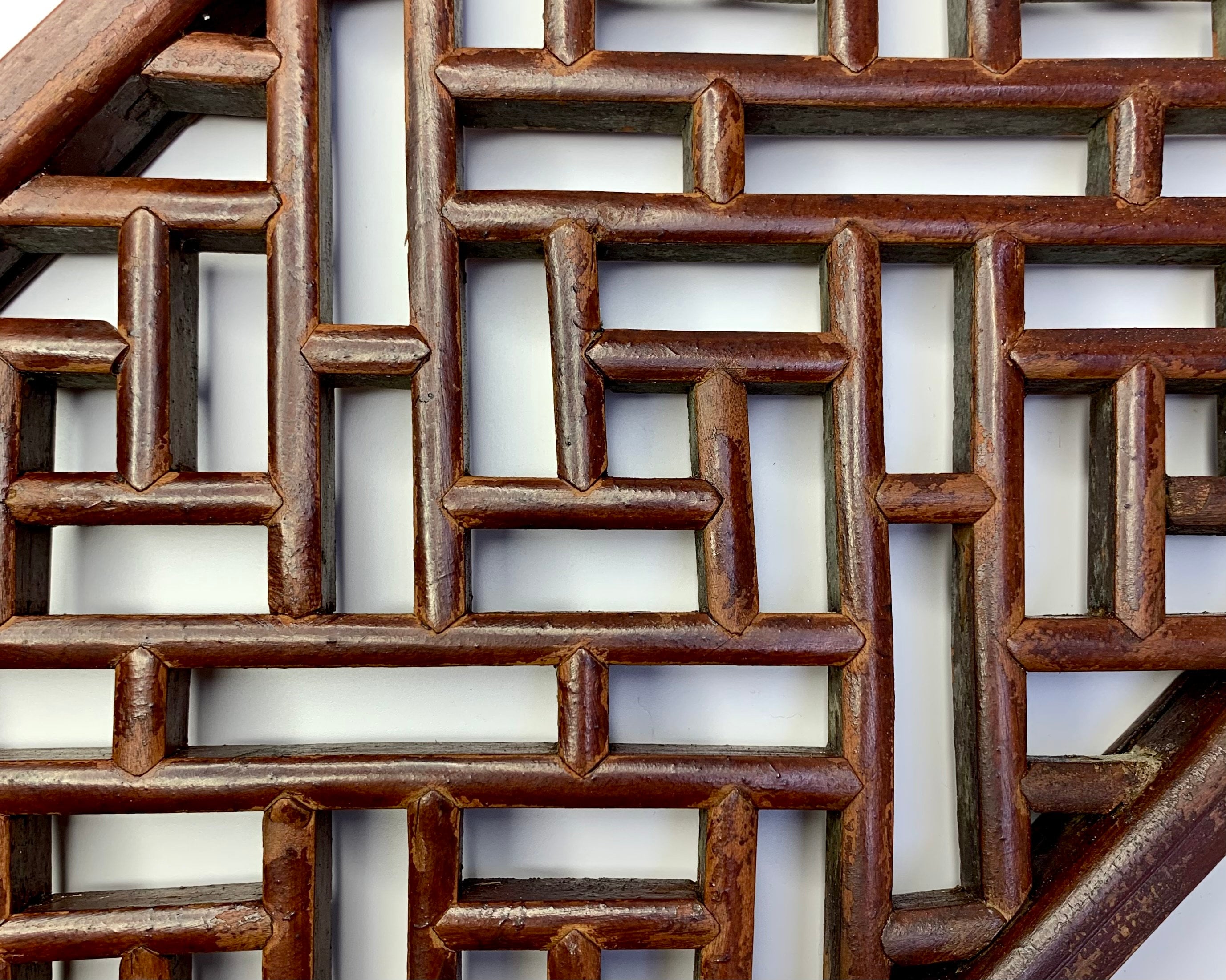 Late 19th Century Wooden Window 榫卯花窗 Antique Chinese Wooden Window ...