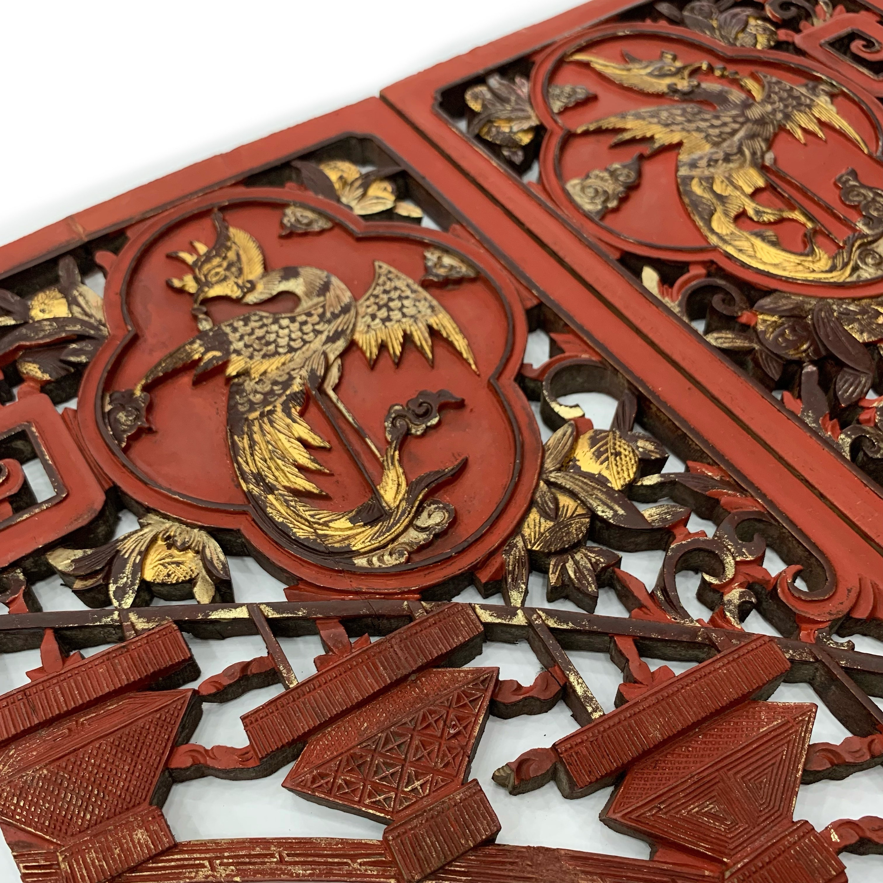 A Pair of Antique Chinese Wood Wall Artwork Wall Hanging - Etsy