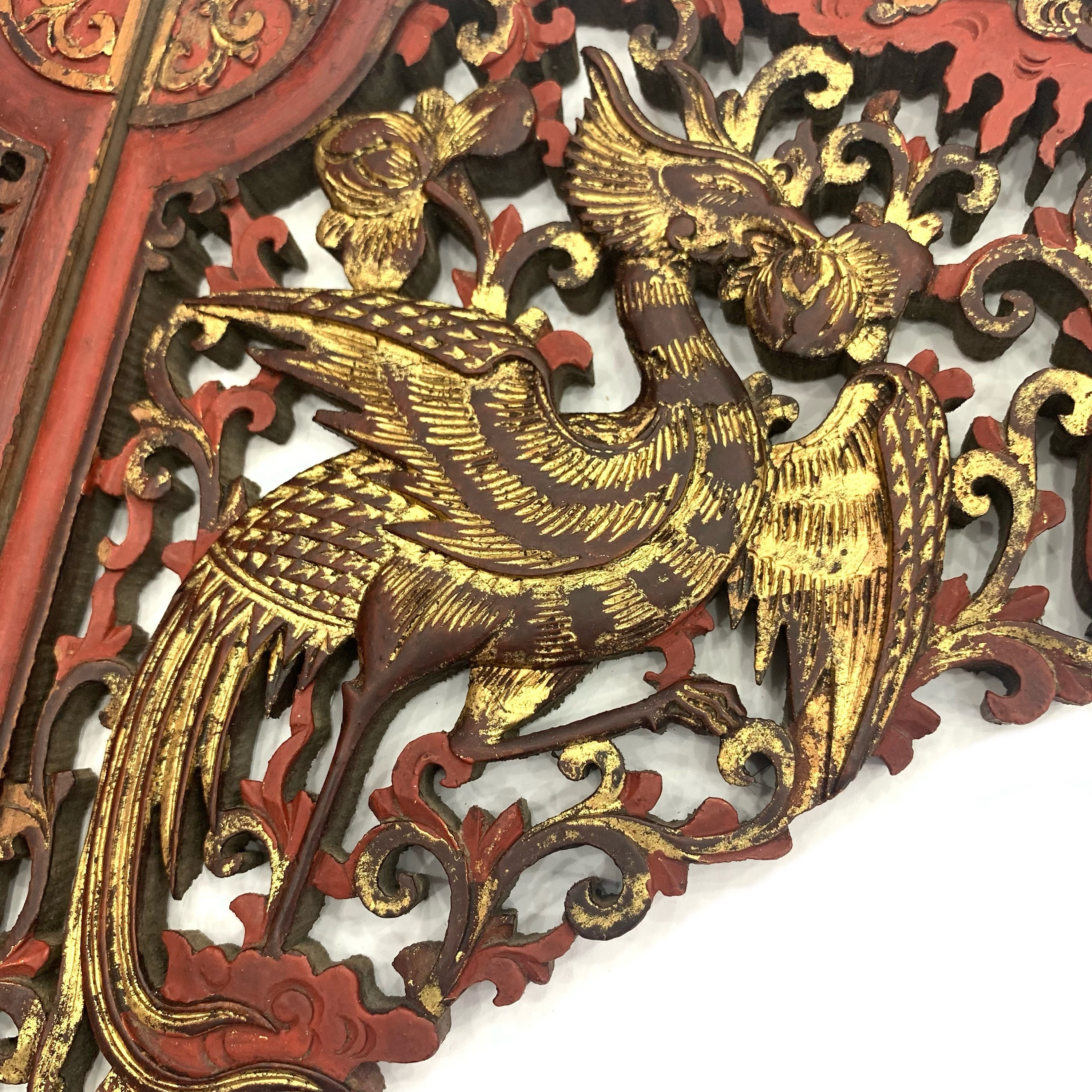 A Stunning Pair of Antique Chinese Wood Carved Phoenix and - Etsy