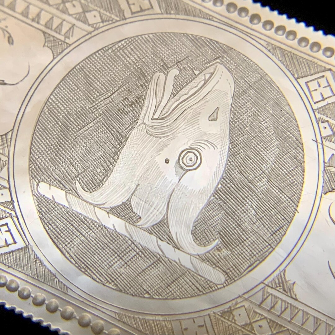 Antique Chinese Mother of Pearl Gaming Counter: Whalley Family Crest ...