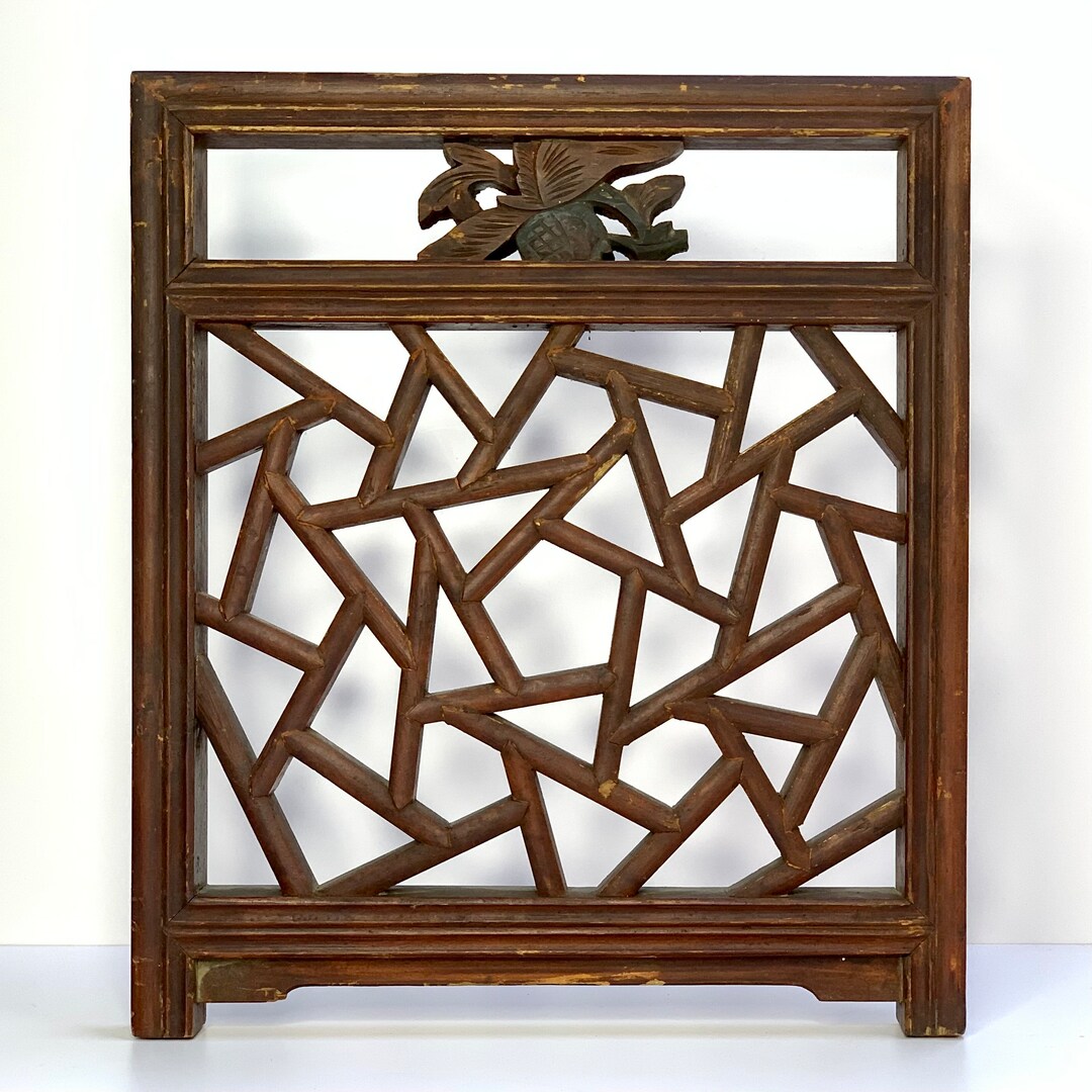 Antique Wooden Window 冰裂纹 Ice Crack Pattern Chinese 1800s Qing Dynasty ...