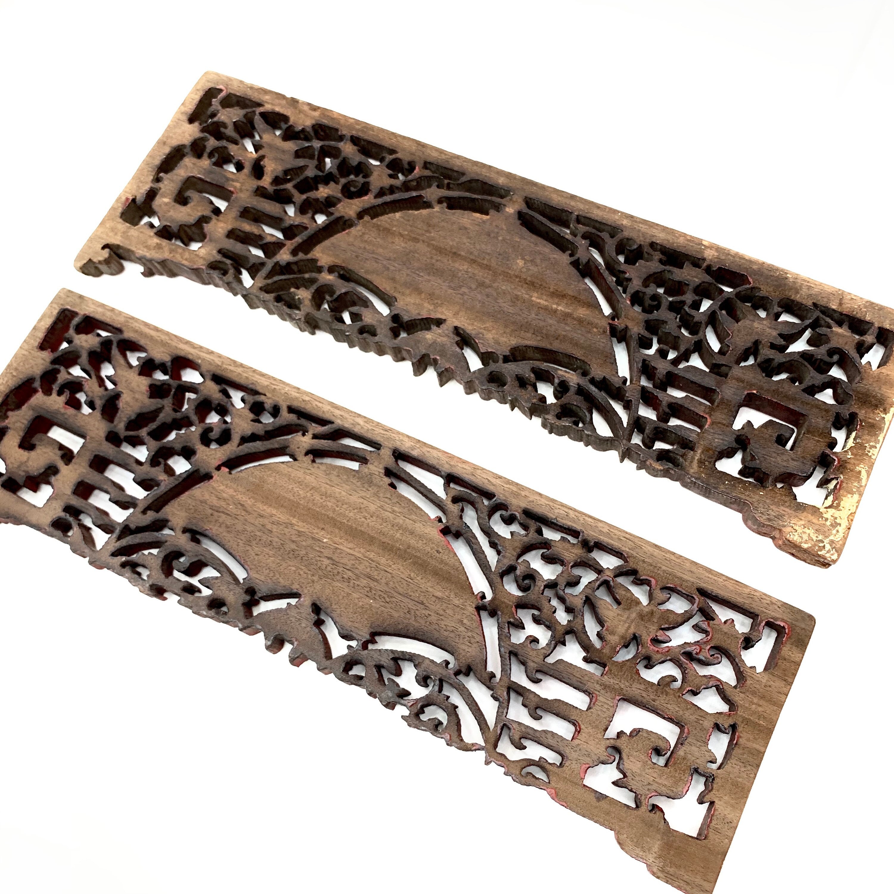 A Pair of Chinese Antique Wood Carvings Rabbits and Lambs | Etsy