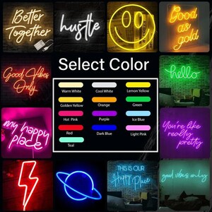 Custom Name Neon Sign, LED Neon Lights, Light up Signs, Personalized ...