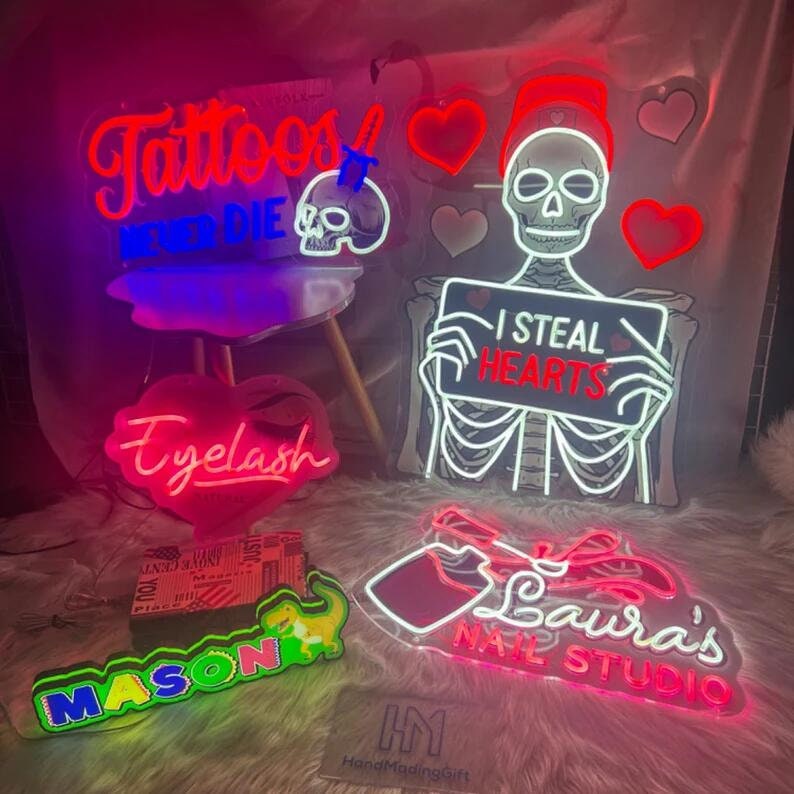 Neon Sign Custom Neon Sign Neon Lights LED Neon Sign Neon Name Signs ...