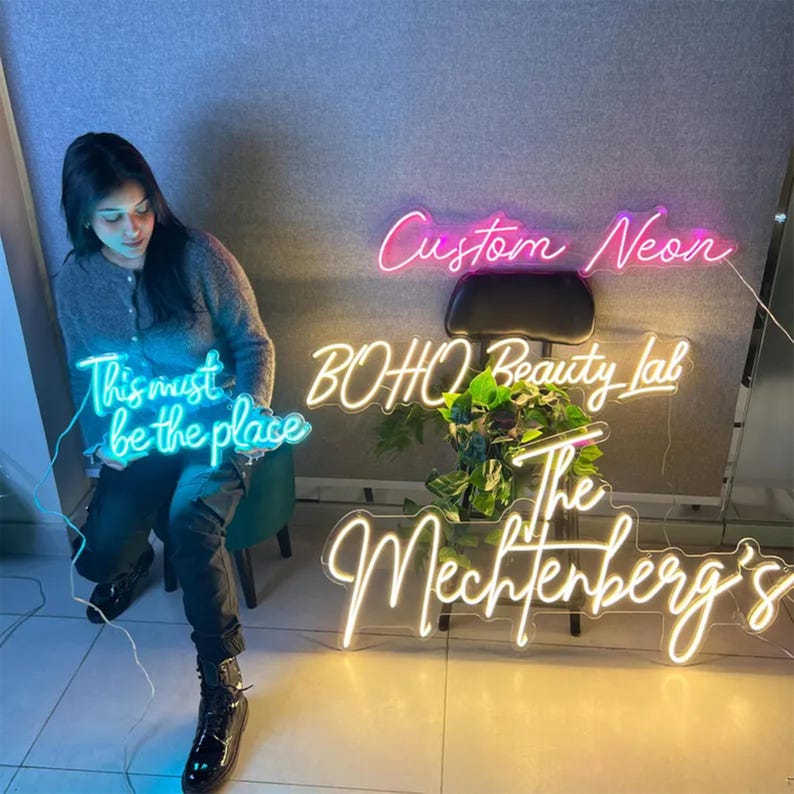 Custom Neon Sign | Neon Sign Bedroom | Handmade Neon Sign | LED Neon ...