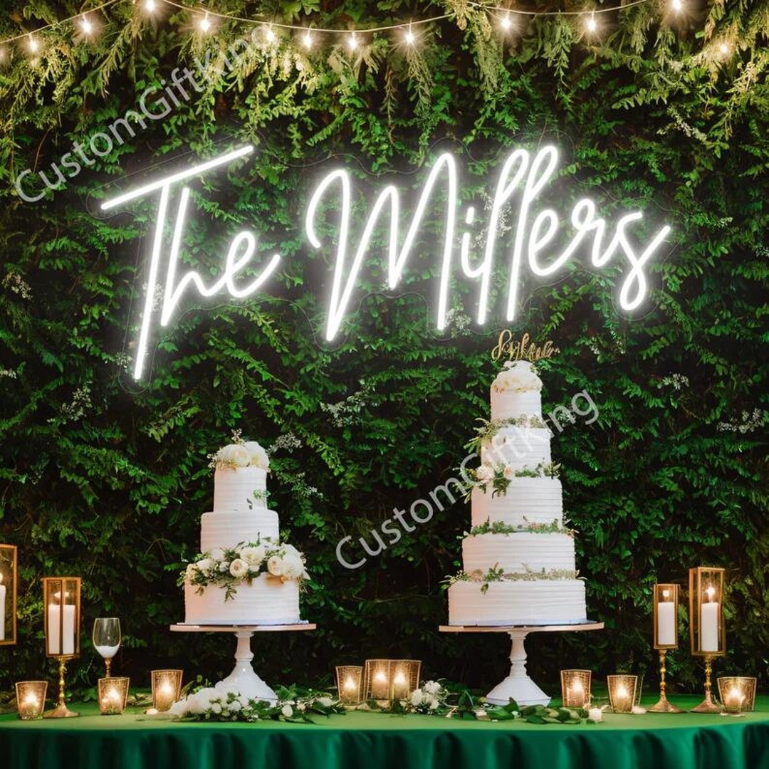 Neon Sign Custom Wall Decor, Wedding Neon Sign Wedding Decor, Color ...