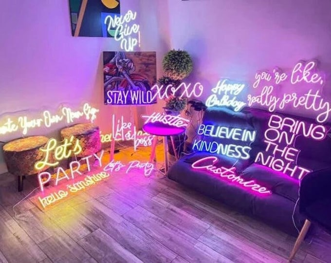 Custom Neon Sign Neon Sign Light Neon Sign Bedroom Neon Sign Led Neon ...