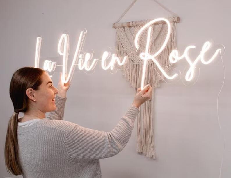 Neon Signs for Kids , Name Neon Sign ,neon Sign Custom Name, Rustic ...