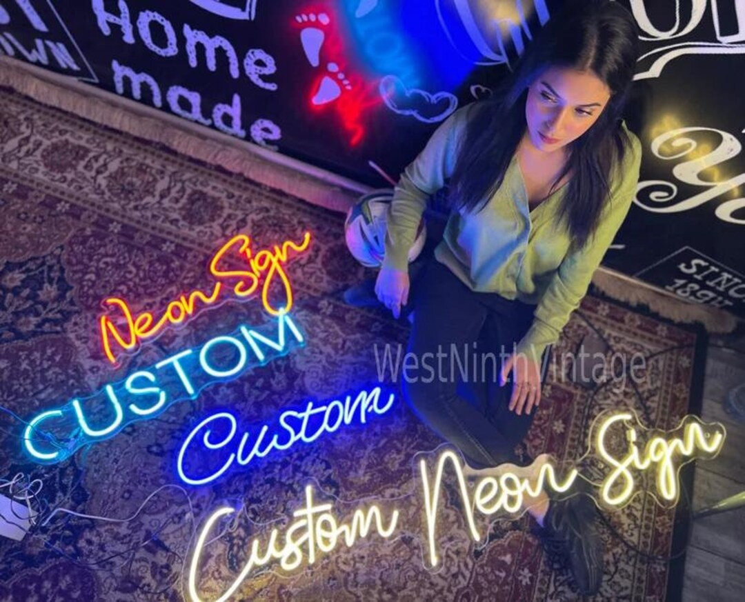 Neon Sign | Custom Neon Sign | Neon Lights | LED Neon Sign | Neon Name ...